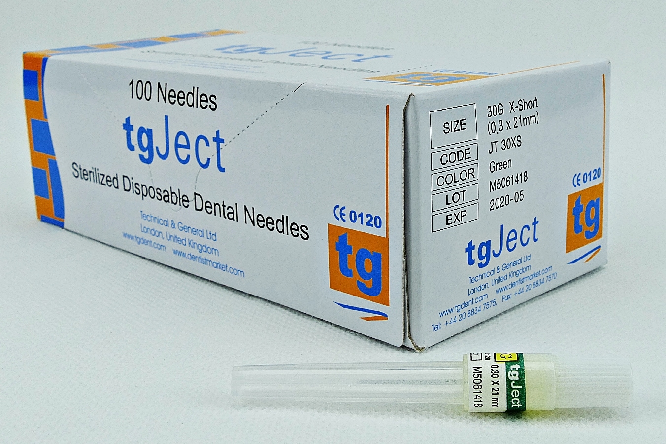 tg Ject Injektionskanyl 30G 0,3x21mm 100st - Dentalringen