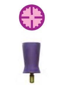 Prophy Cups 4 Webbed medium Screw lila 100st - Dentalringen