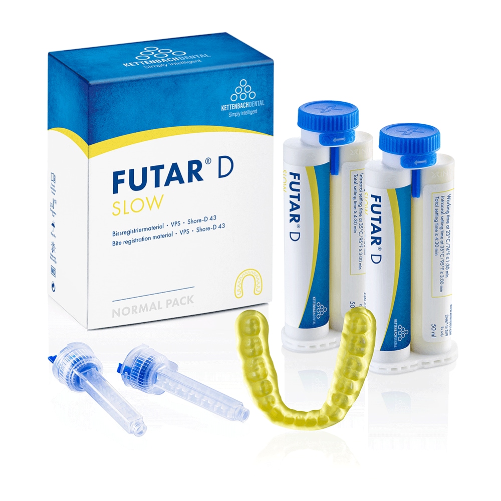 Futar D Slow 2x50ml + 6 blandningspetsar - Dentalringen