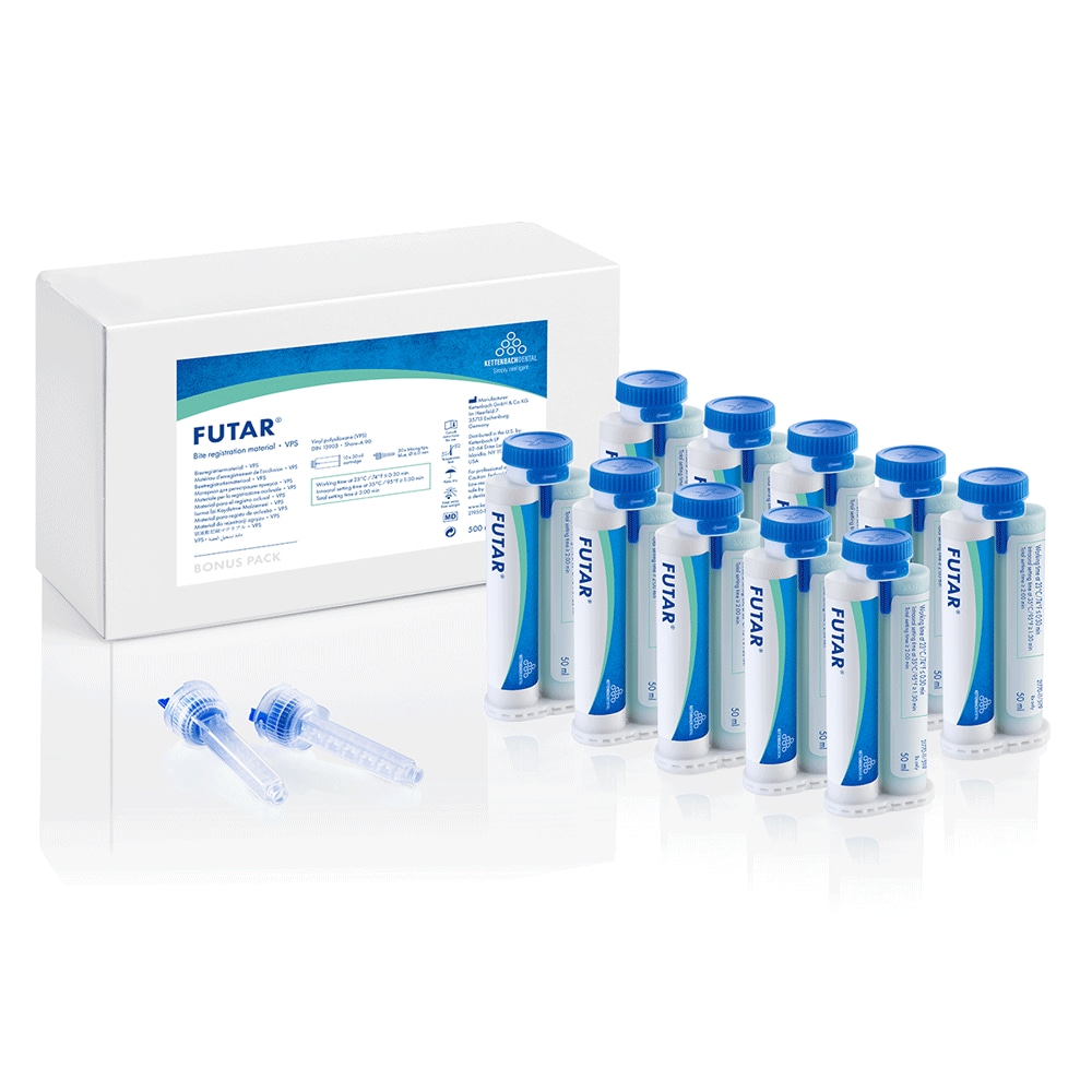 Futar 10x50ml + 30 blandningsspetsar - Dentalringen