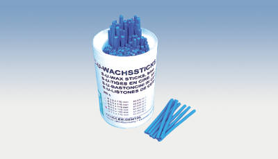 Vax Sticks Blå 4,0mm 250g - Dentalringen