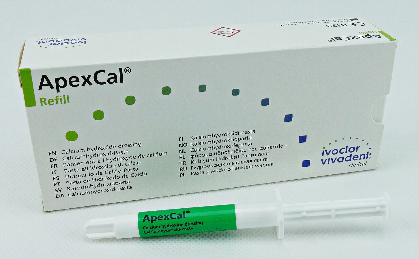 Apexcal 2x2,5g Spruta+15 kanyler - Dentalringen