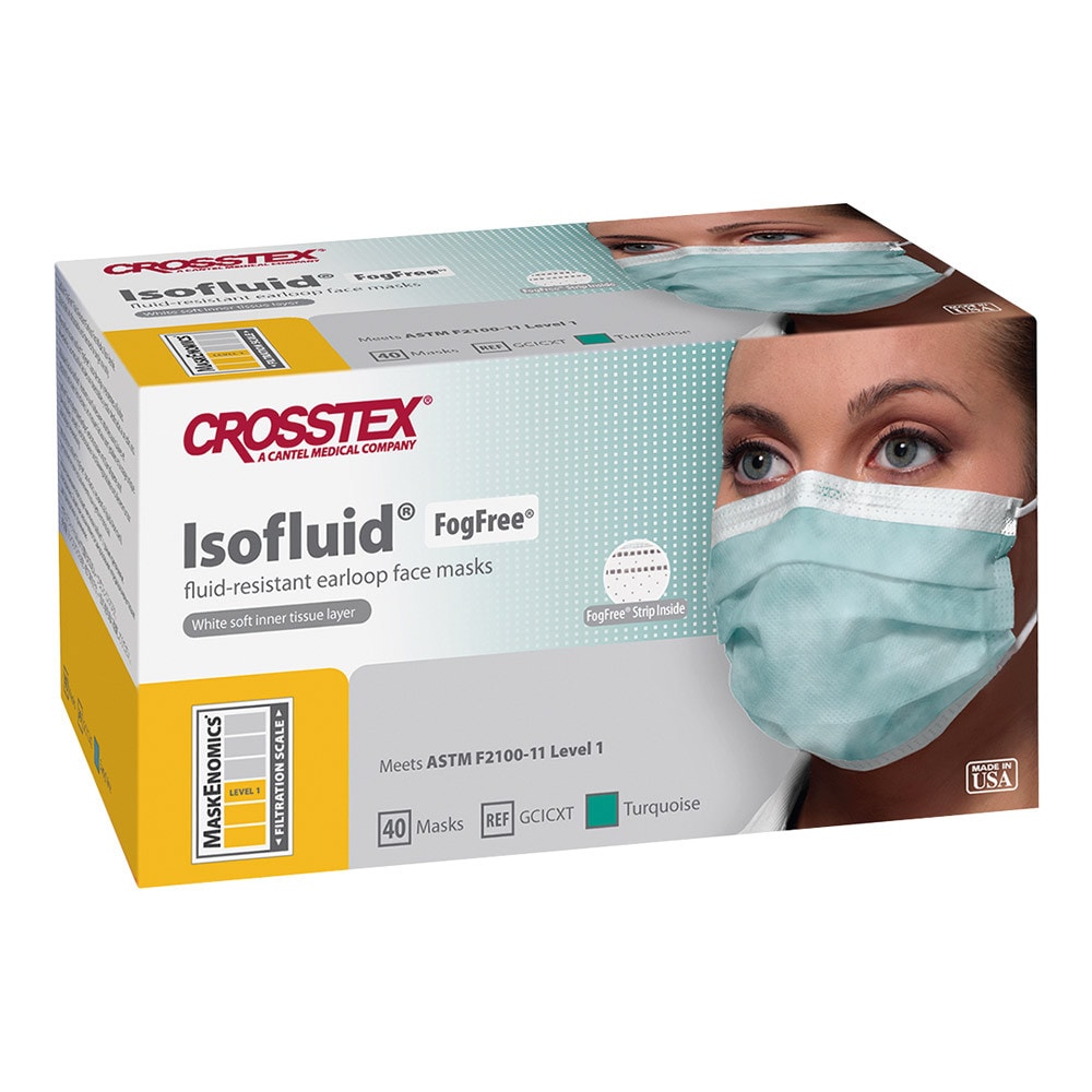 Munskydd Isofluid Fogfree Turkos 40st - Dentalringen